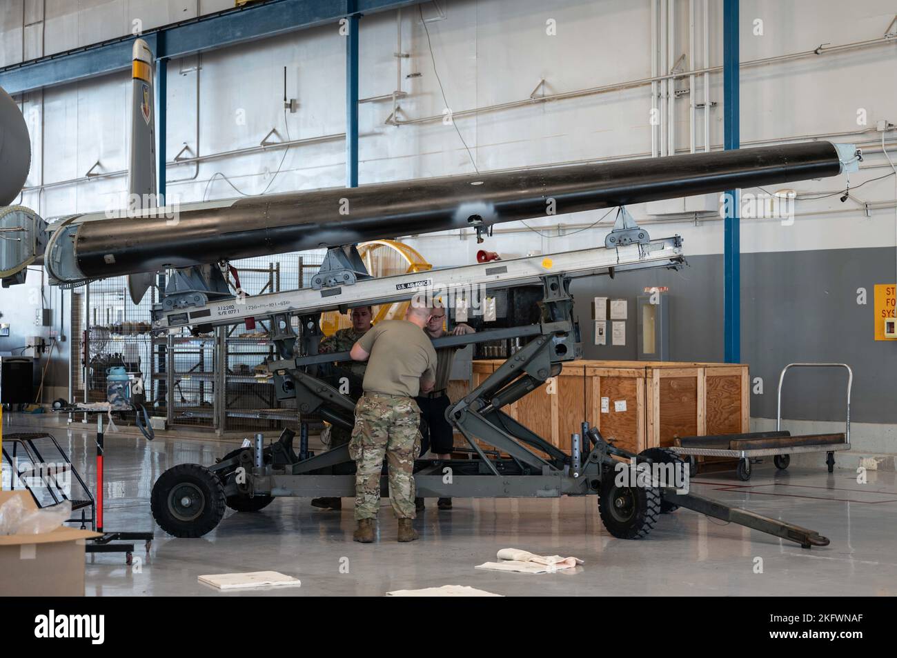 U.S. Air Force Airmen assigned to the 309th Aircraft Maintenance Group ...