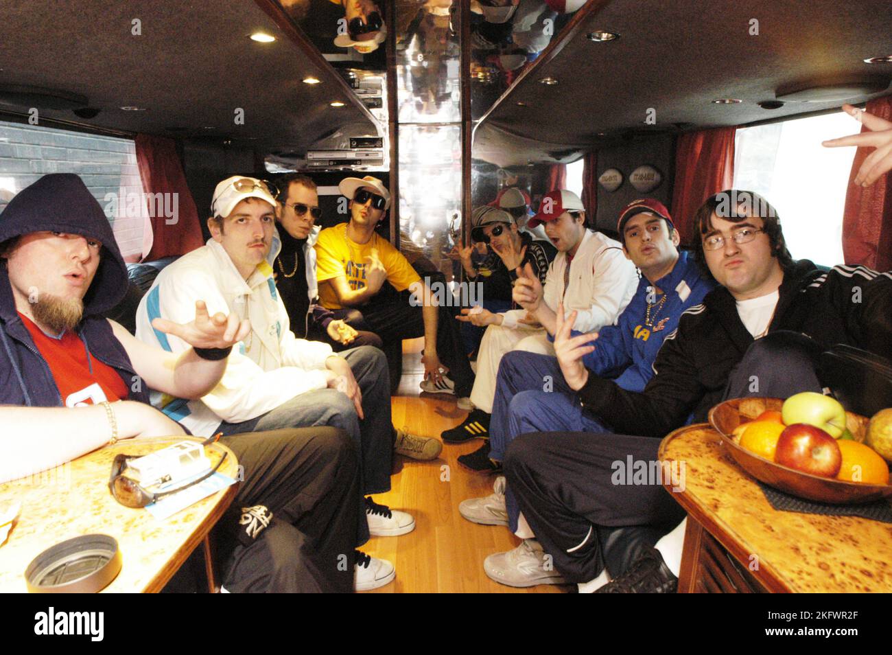 GOLDIE LOOKIN CHAIN, TOUR BUS, PORTRAIT, 2004: Goldie Lookin Chain on ...