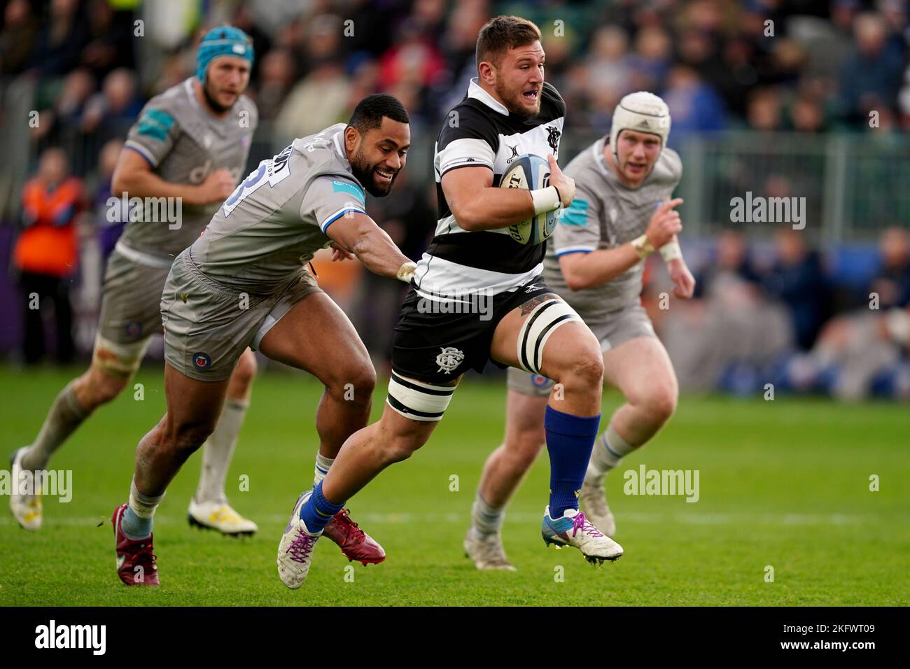 Barbarians’ Olly Robinson in action during the friendly match at The ...