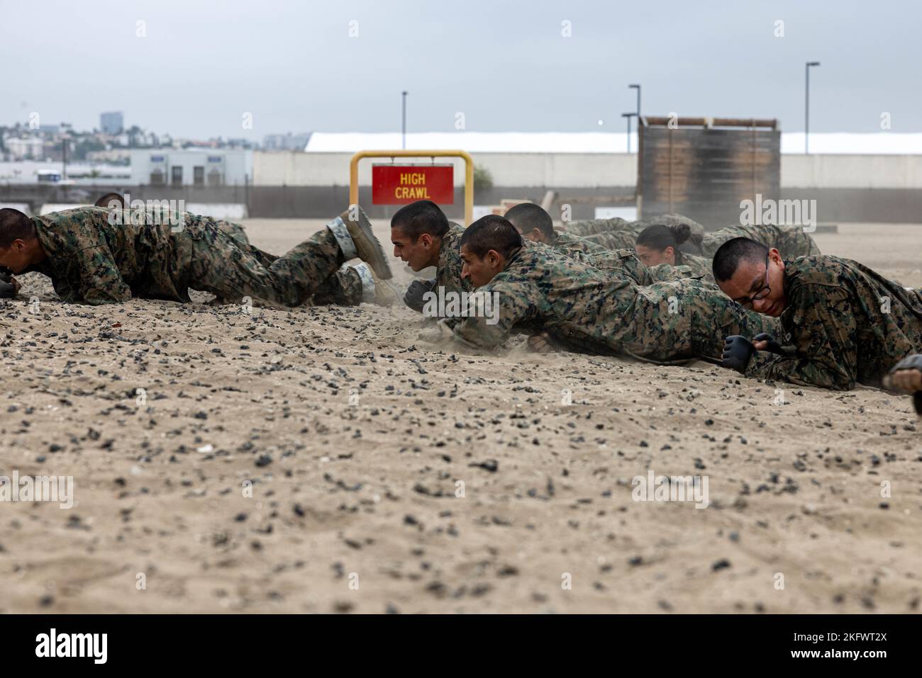 U.S. Marine Corps recruits with Charlie Company, 1st Recruit Training ...