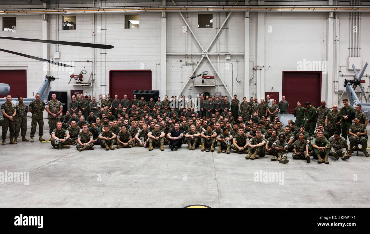 U.S. Marines from Headquarters and Headquarters Squadron, Marine Corps Air Station Camp ...