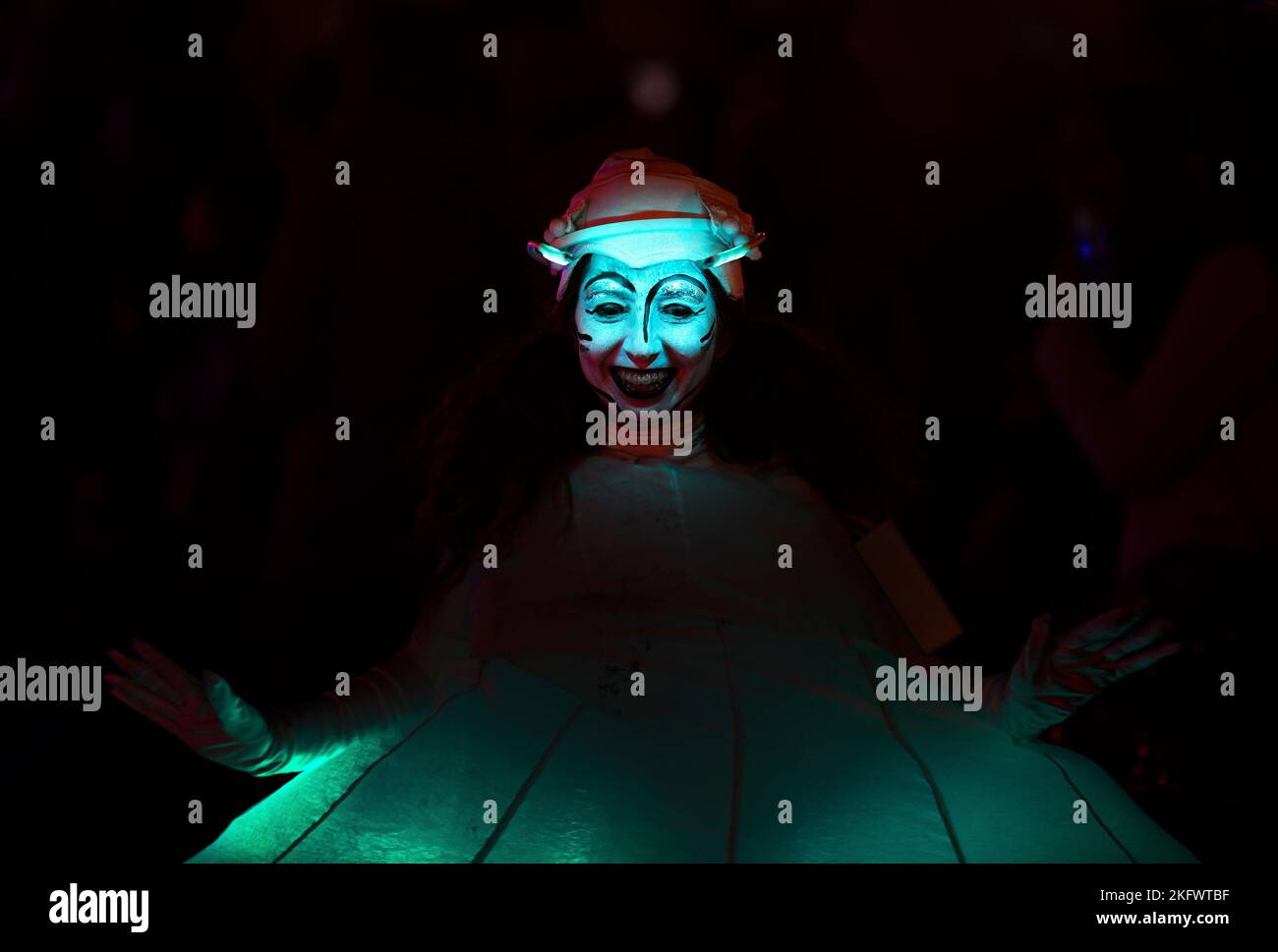 Palma, Majorca, Spain, 19th November 2022. Christmas illumination show ...