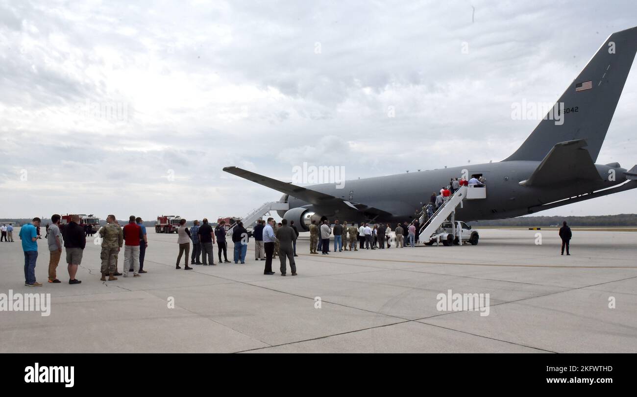 A KC-46A Pegasus from McConnell Air Force Base, Kansas stopped at ...
