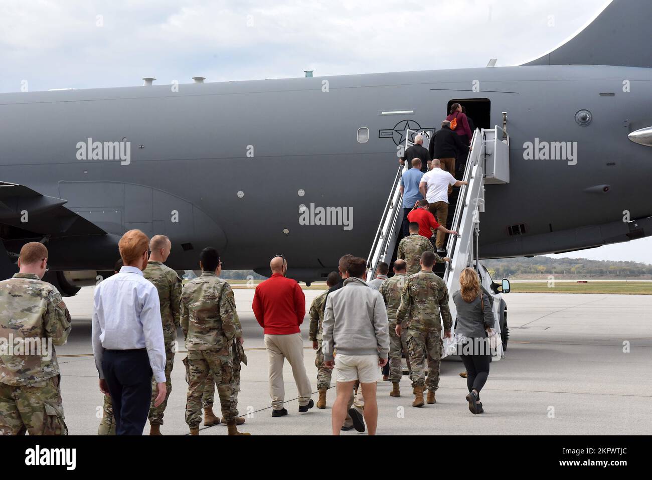 A KC-46A Pegasus from McConnell Air Force Base, Kansas stopped at ...
