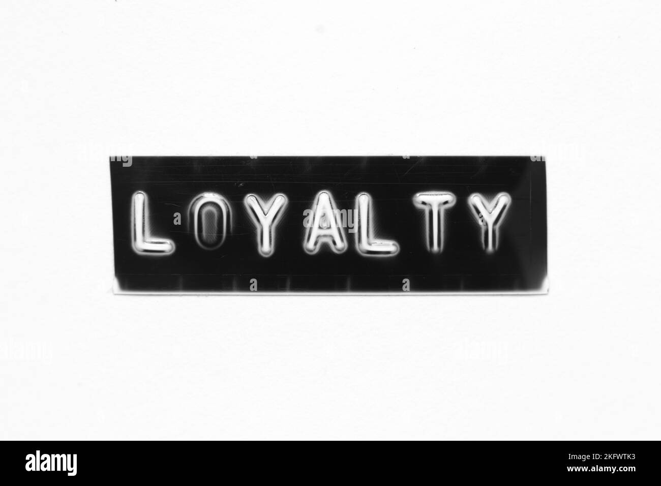Customer loyalty word Black and White Stock Photos & Images - Alamy