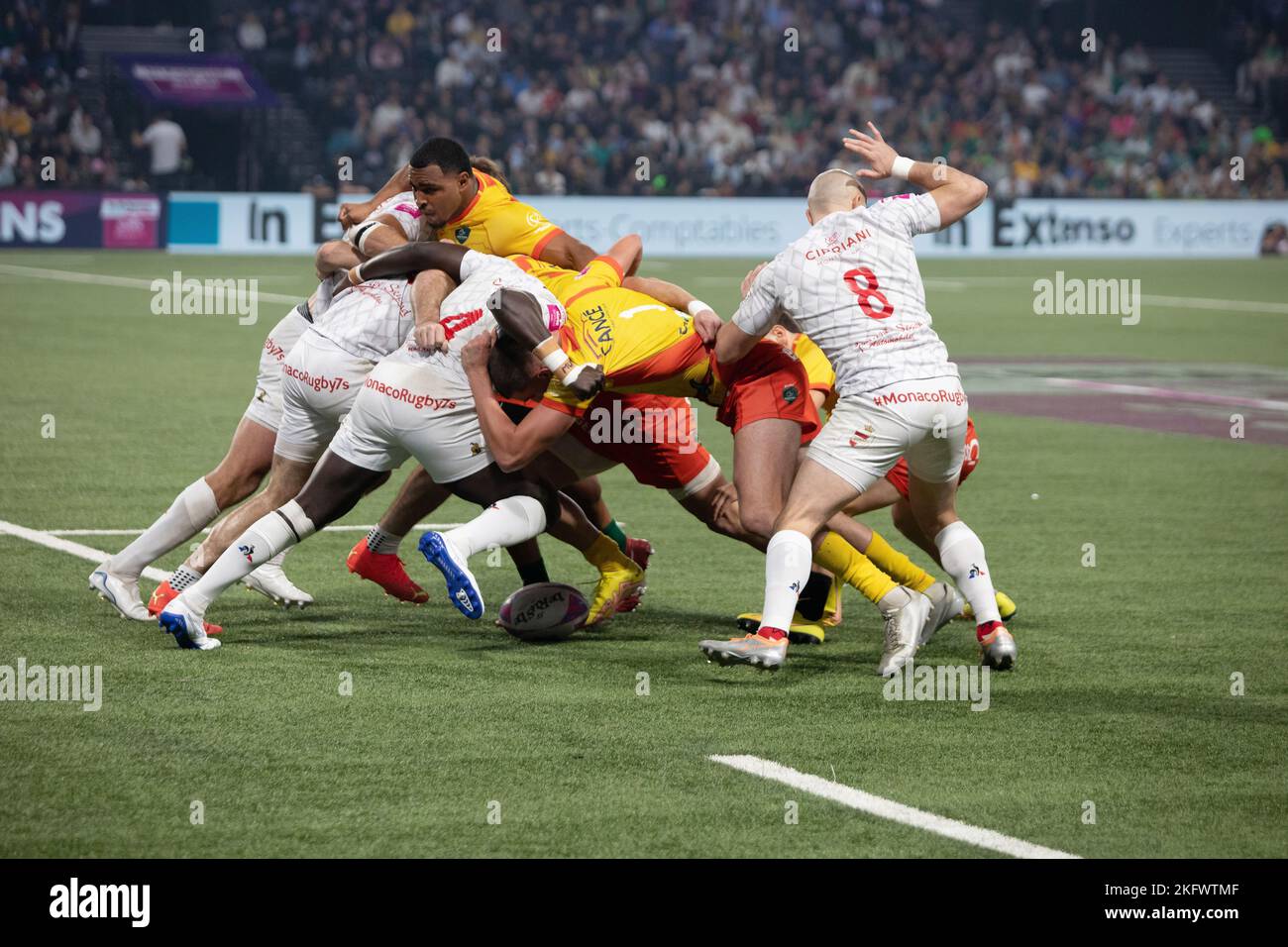 Paris France November 19 2022 Final Of The French Rugby Championship At Seven Monaco Rugby