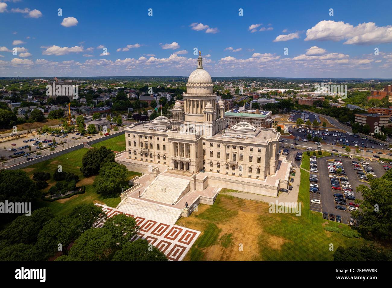 Rhode island state house aerial hi-res stock photography and images - Alamy