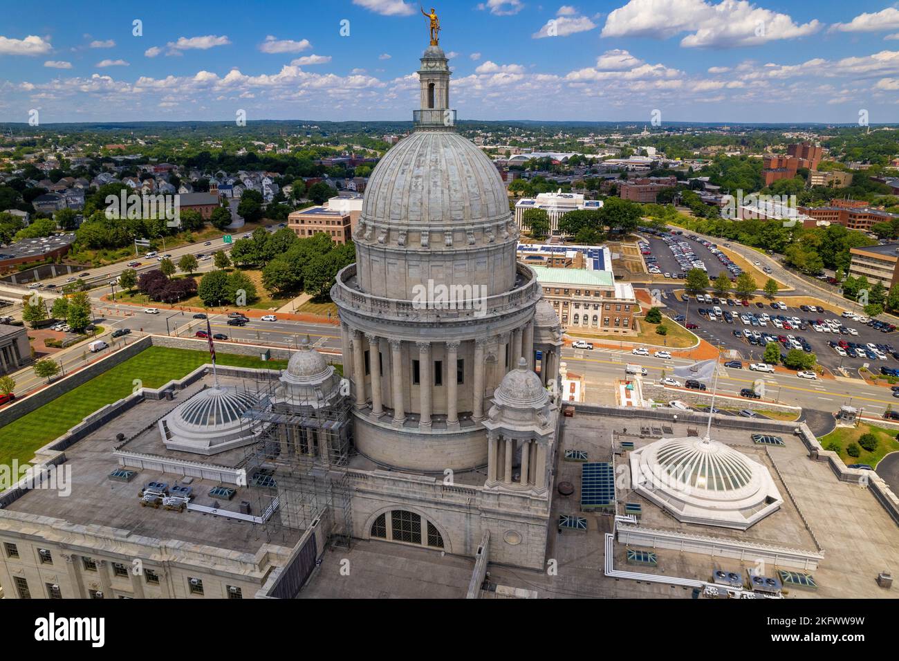 Rhode island state house aerial hi-res stock photography and images - Alamy