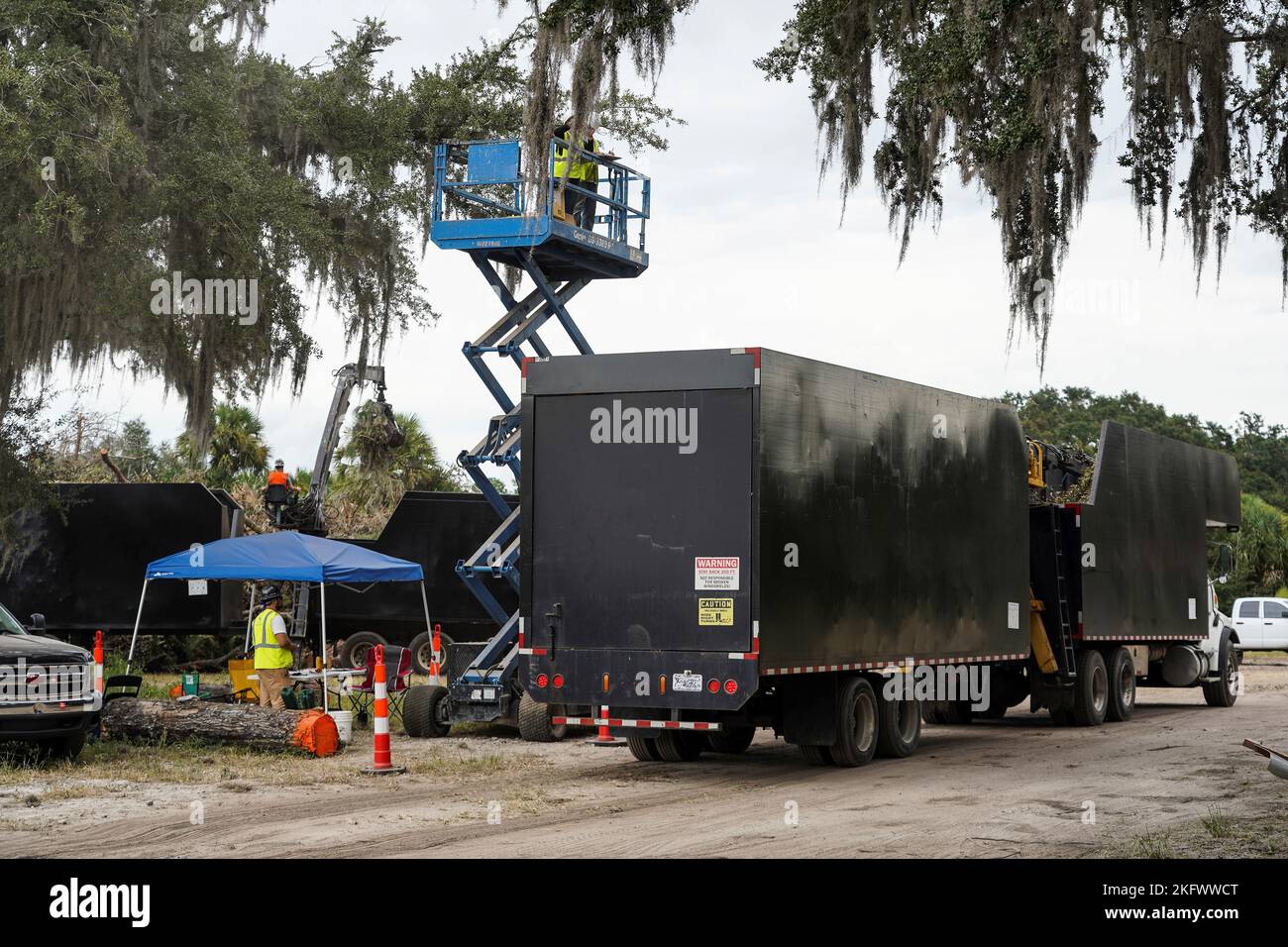 Sanford, FL, (Oct. 12, 2022) - Vegetative debris collected from Sanford ...