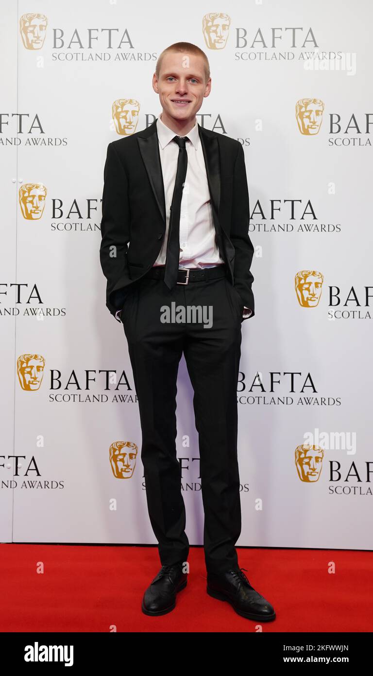 Lewis Gribben arrives at the BAFTA Scotland awards at the DoubleTree By ...