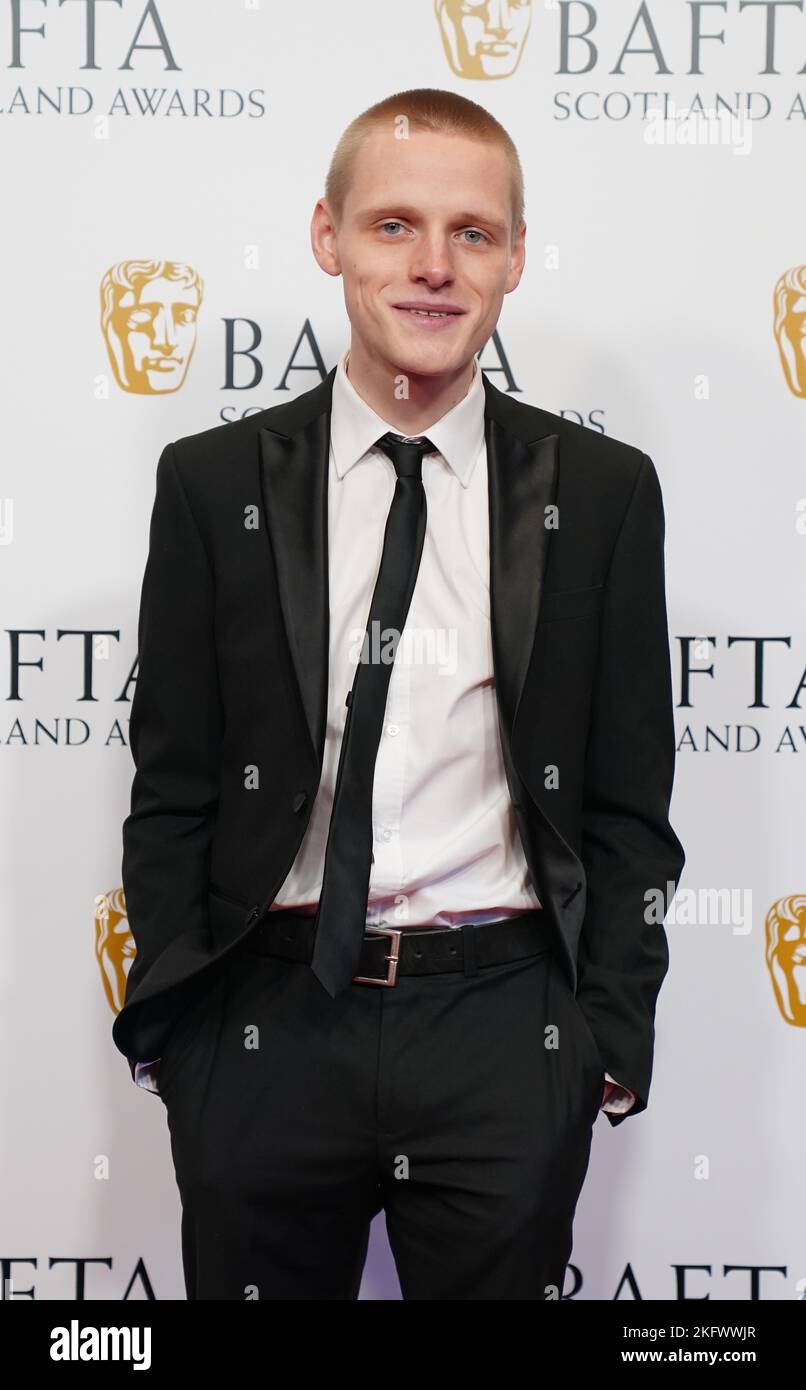 Lewis Gribben arrives at the BAFTA Scotland awards at the DoubleTree By ...