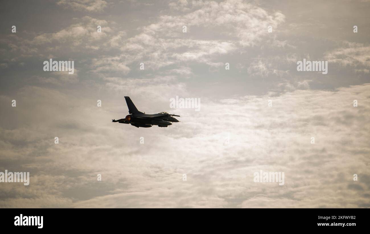A U.S. Air Force F-16 Fighting Falcon assigned to the 24th Fighter Wing ...