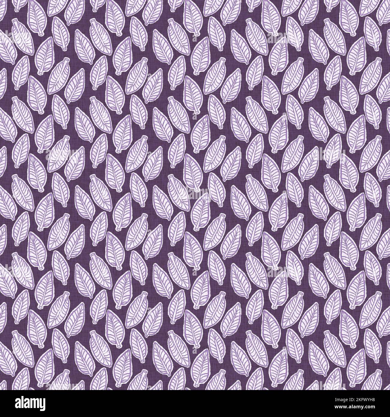 Gender neutral purple botanical foliage seamless raster background ...