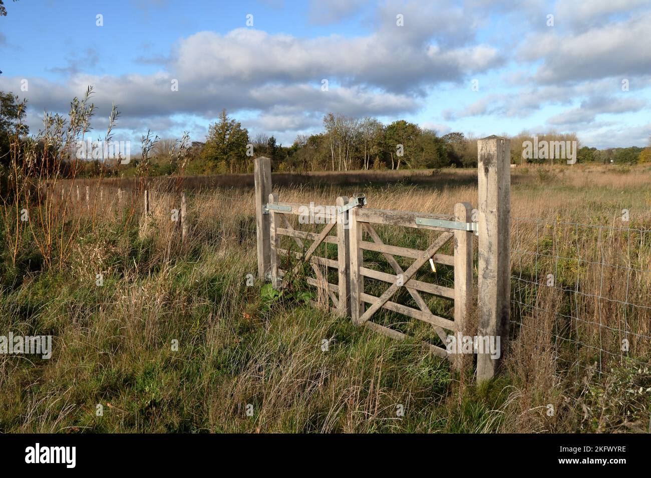wooden gate in a rural environment Stock Photo - Alamy