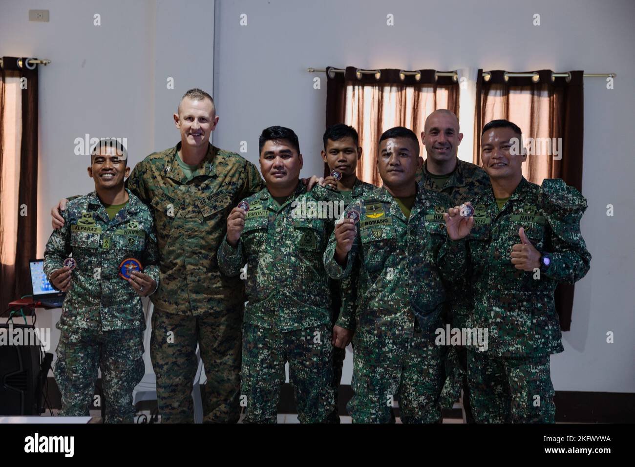 Philippine Marines assigned to the 65th Force Recon Company, 3rd Marine ...