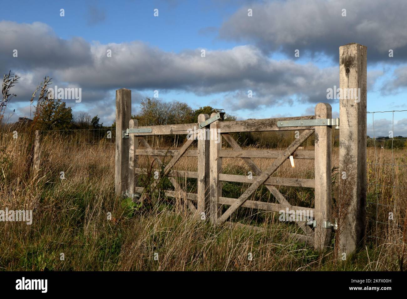 wooden gate in a rural environment Stock Photo - Alamy