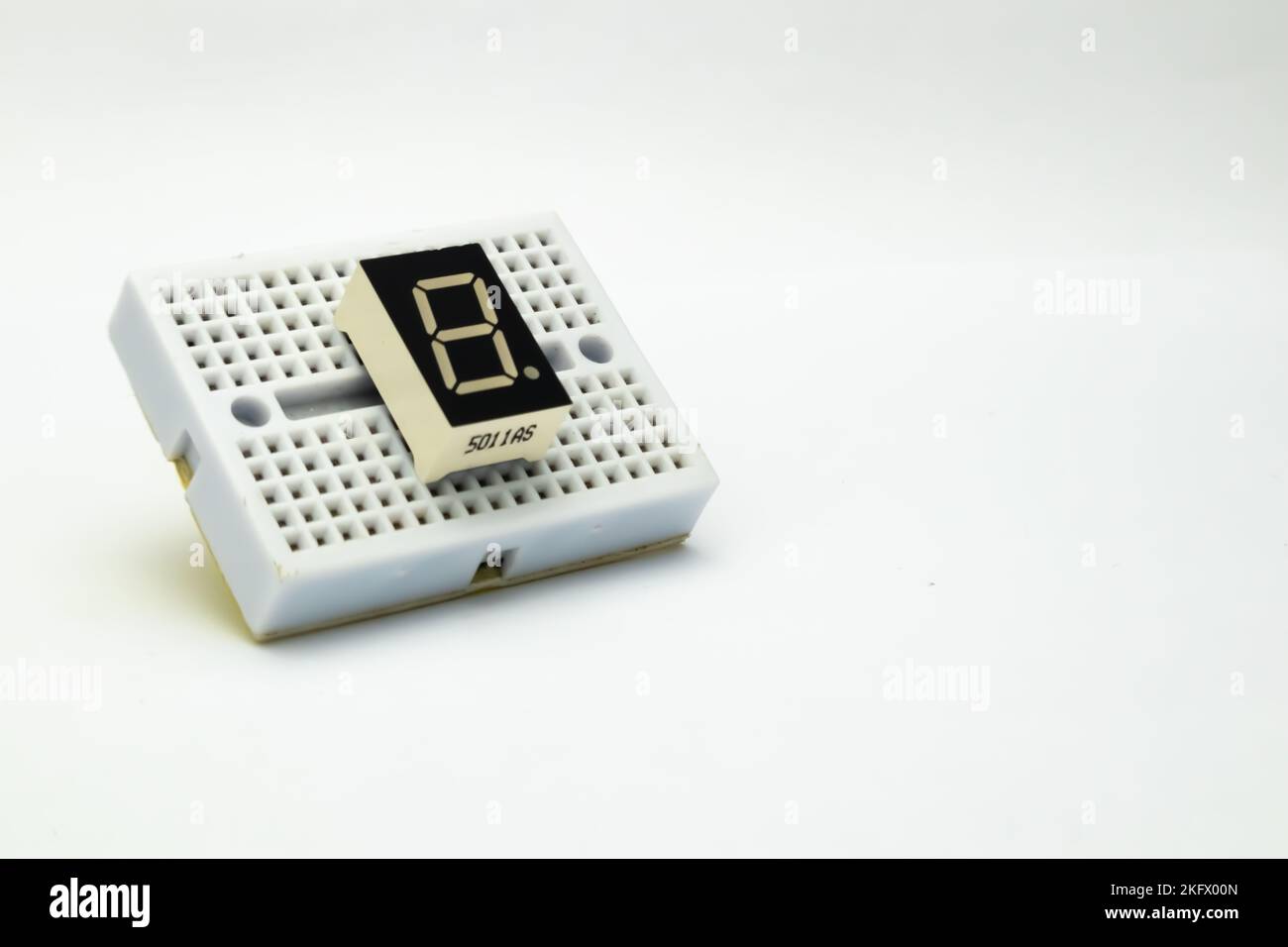 A 7 segment embedded in a project board. This port is used by the ...