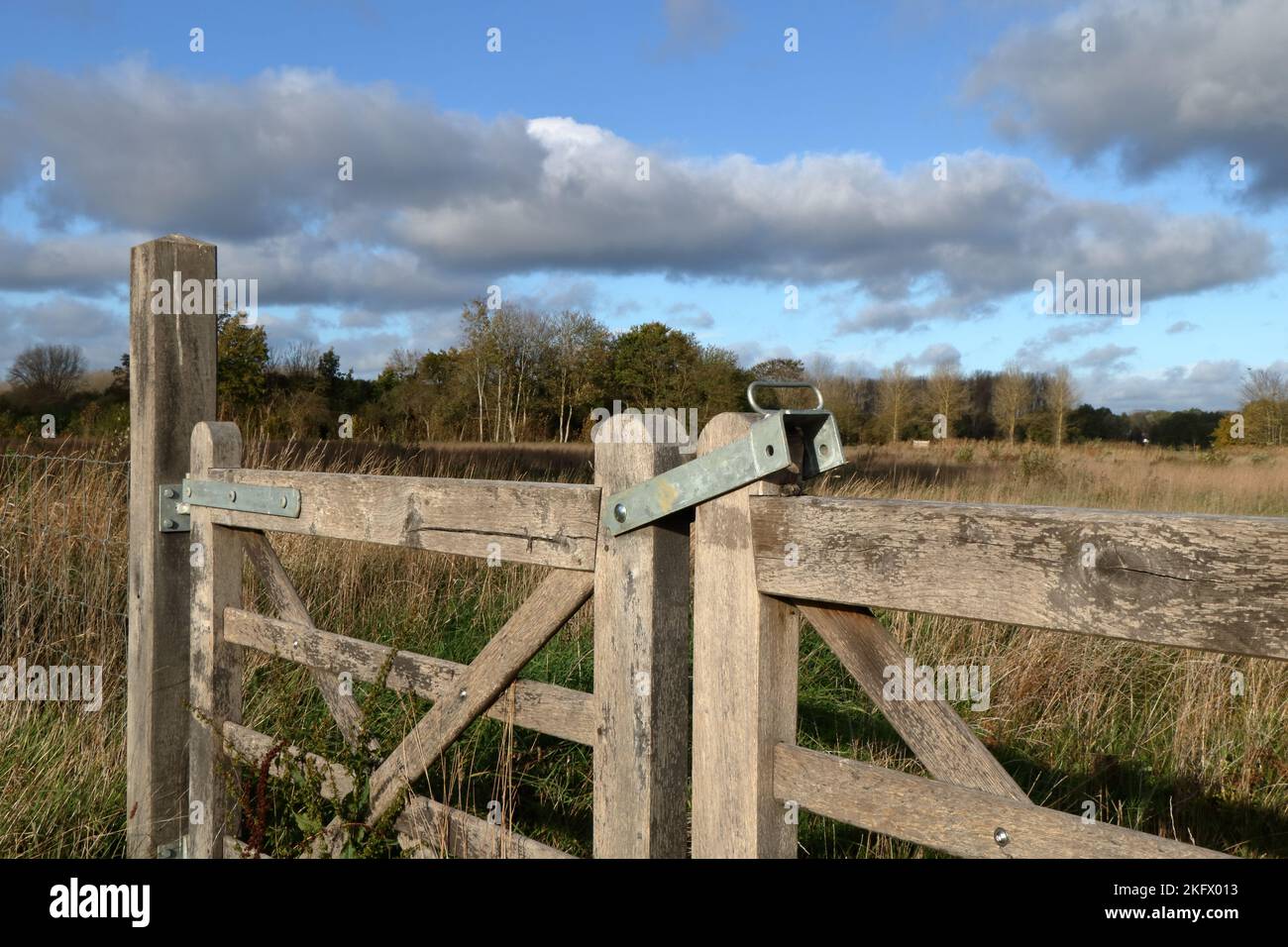 wooden gate in a rural environment Stock Photo - Alamy
