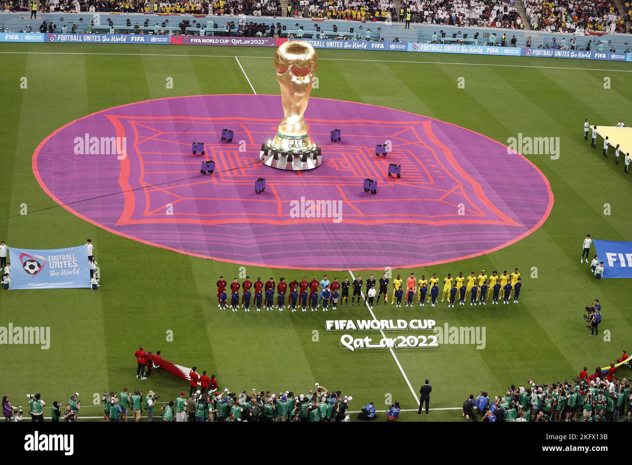 DOHA, 20-11-2022 Al-Bayt Stadium World Cup 2022 in Qatar between Qatar ...
