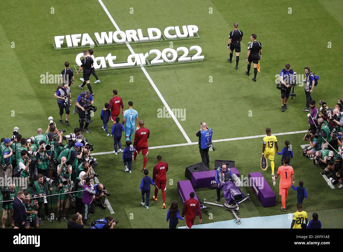 DOHA, 20-11-2022 Al-Bayt Stadium World Cup 2022 in Qatar between Qatar ...