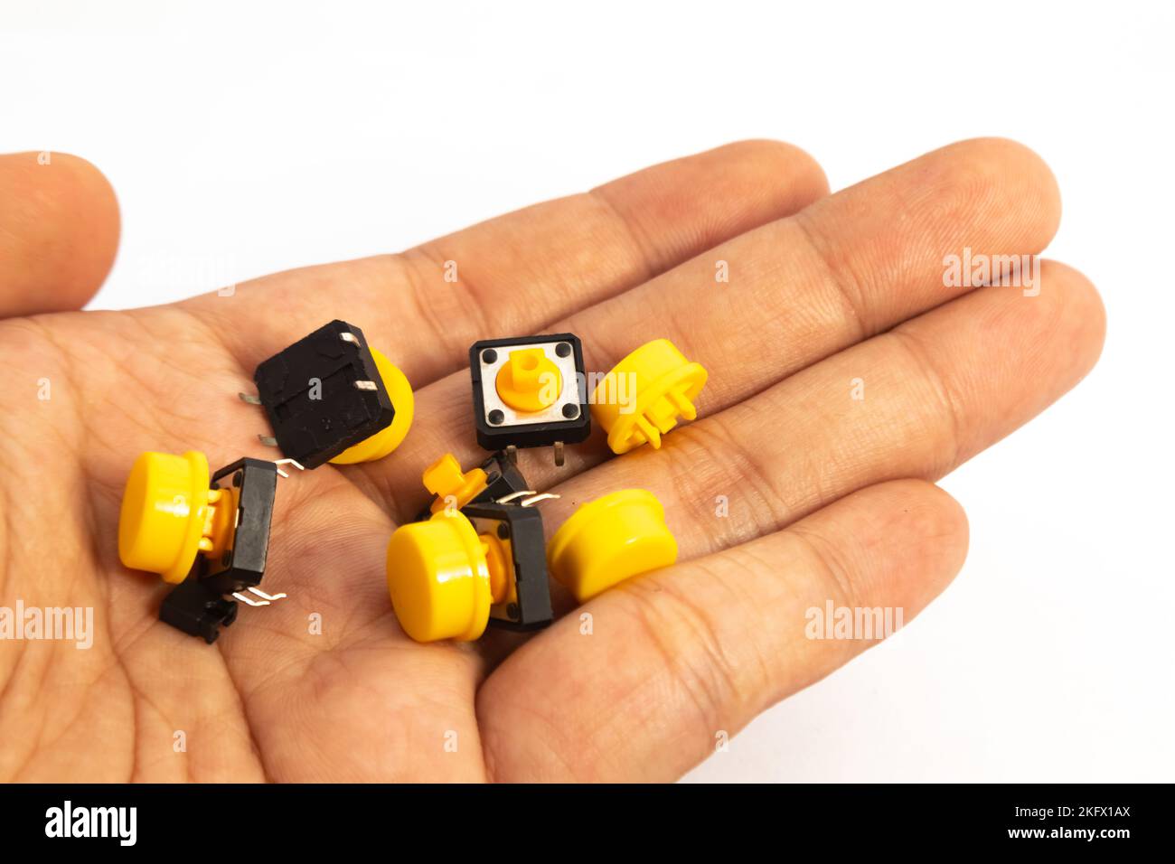 Several push button modules at hand. This module is used for ...