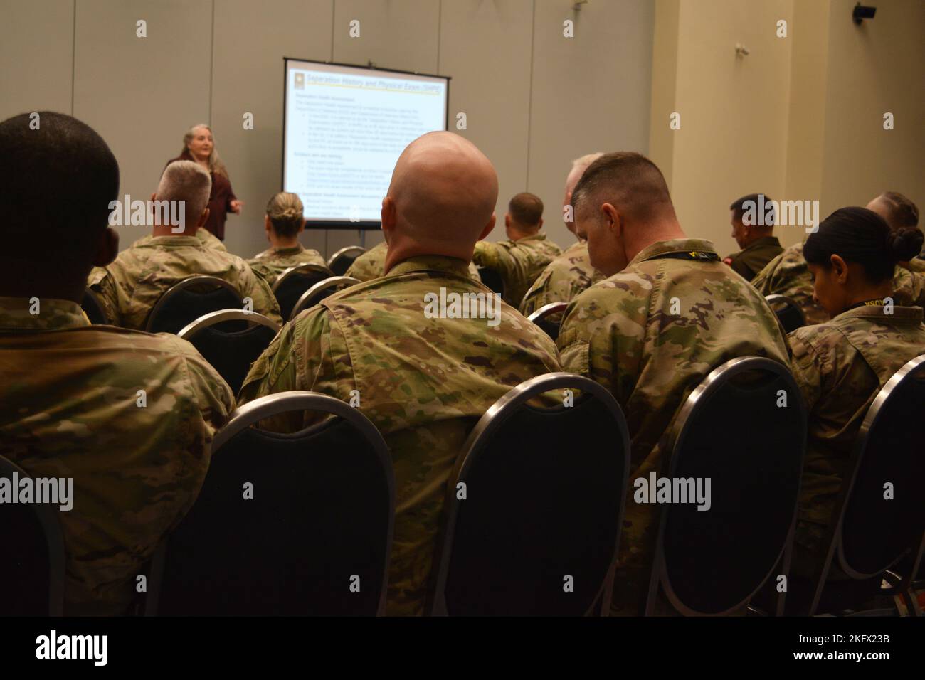 Soldiers learned about retirement pay and benefits during an ...