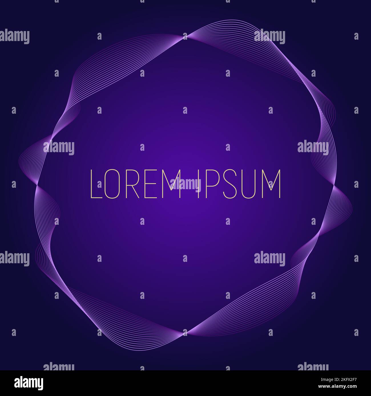 concentric wavy lines that makes a rounded abstract shape. vector ...