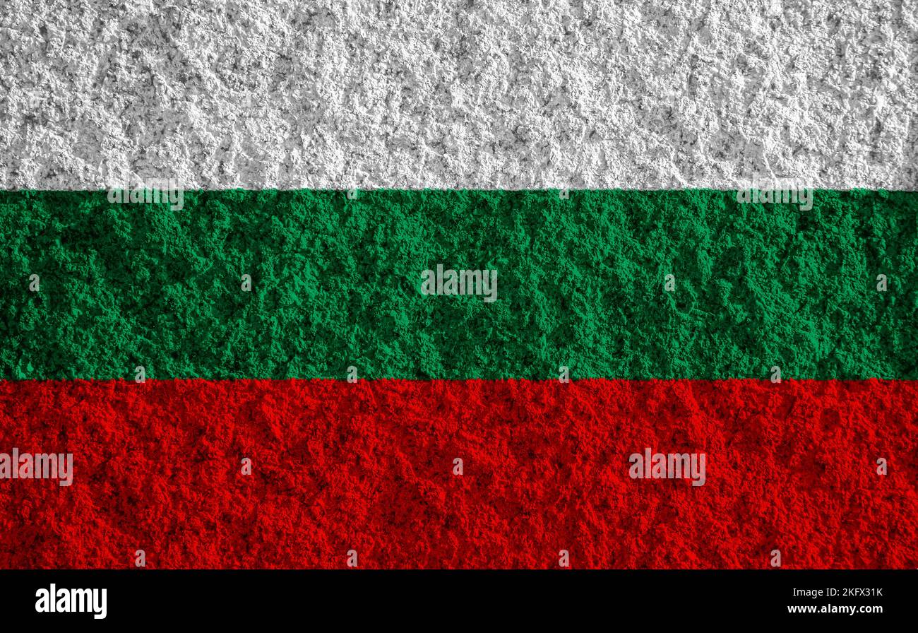 Flag of Bulgaria on a textured background. Concept collage Stock Photo ...