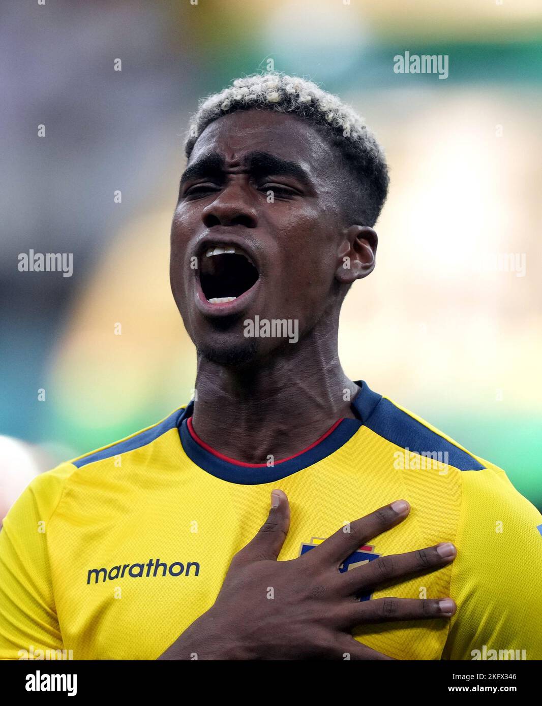 Ecuador's Felix Torres during the FIFA World Cup Group A match at the ...