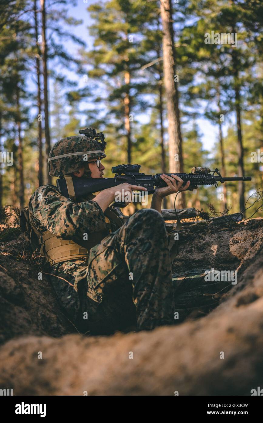 U.S. Marine Corps Lance Cpl. Bradley Keown, a motor vehicle operator ...