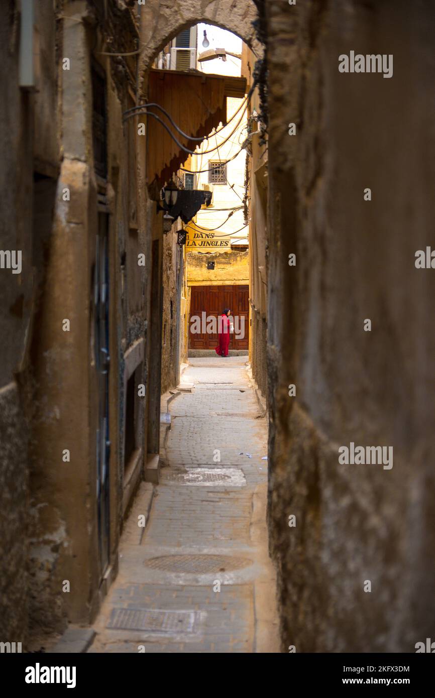 Fez in Morocco, famous for it's ancient medina Stock Photo - Alamy