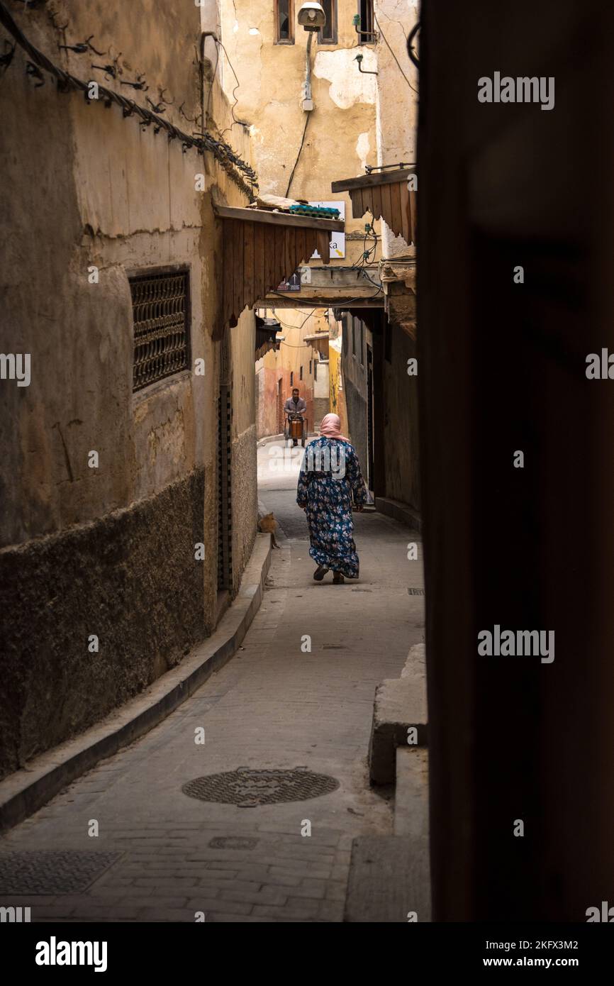 Fez in Morocco, famous for it's ancient medina Stock Photo - Alamy
