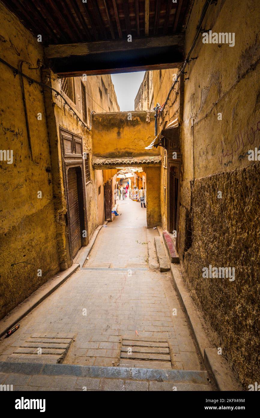 Fez in Morocco, famous for it's ancient medina Stock Photo - Alamy