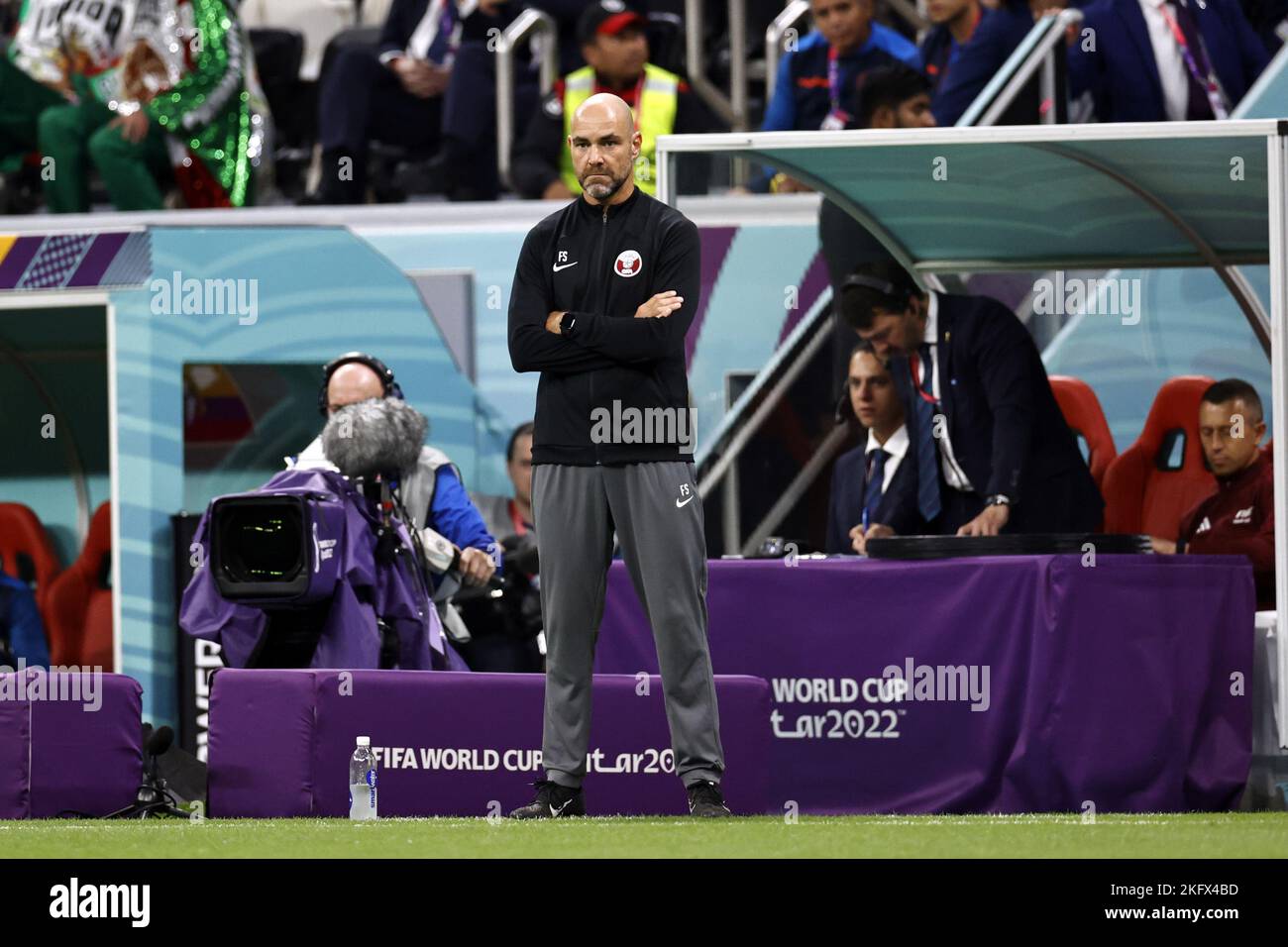AL KHOR - Qatar coach Felix Sanchez during the FIFA World Cup Qatar ...