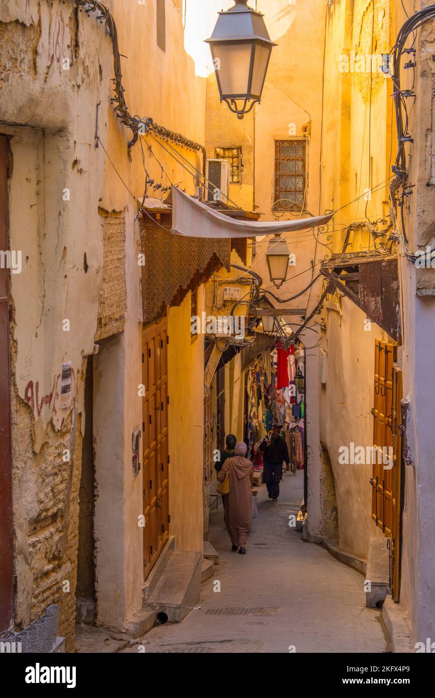 Fez in Morocco, famous for it's ancient medina Stock Photo - Alamy