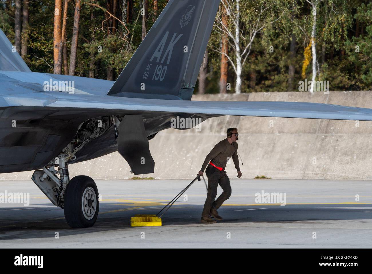 U.S. Air Force Senior Airman David Curtis, 90th Expeditionary Fighter ...