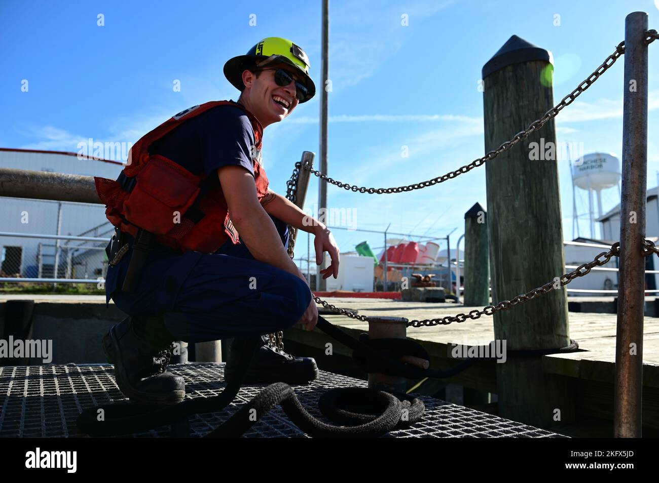 Petty Officer Third Class Brock Morris, Aids to Navigation Wanchese ...
