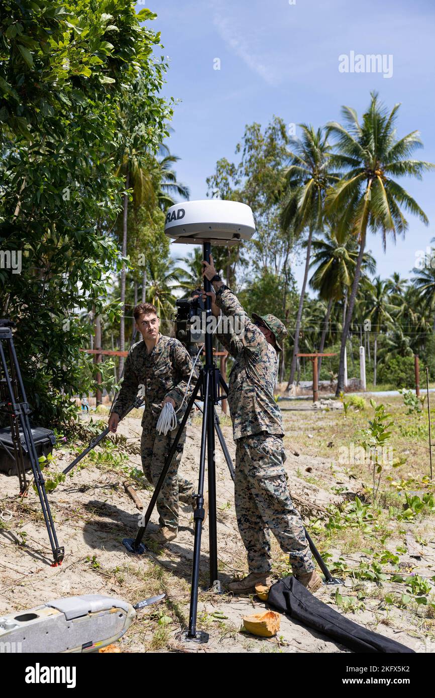 U.S. Marine Lance Cpl. Christian Potgeiter, left, and Sgt. Gabriel ...