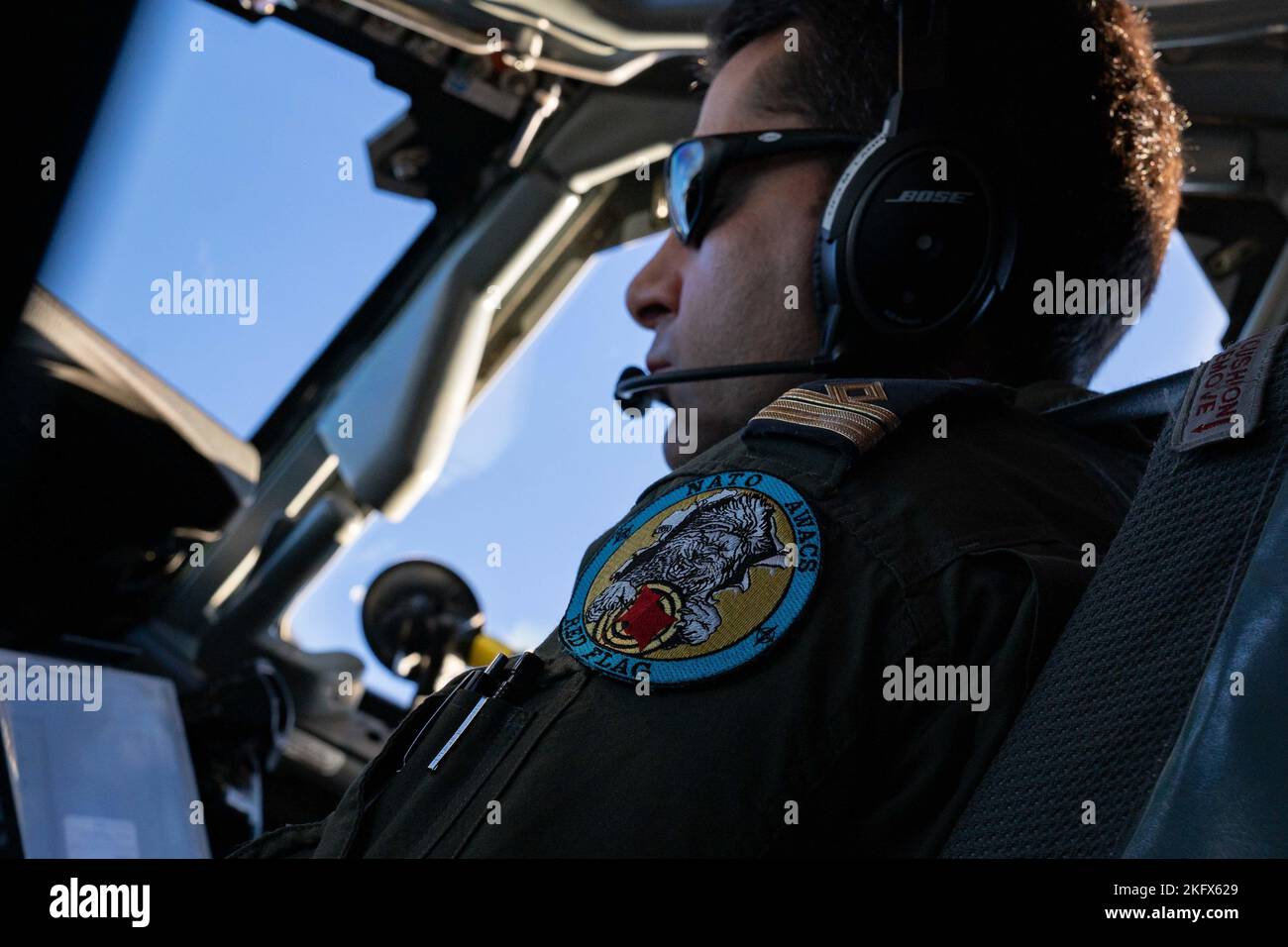 Italian Air Force Capitano Marco Lanni, a pilot assigned to NATO E3A ...