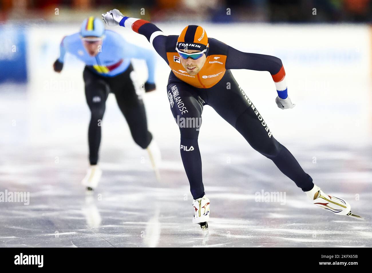 HERENVEEN - Bart Swings (BEL), Patrick Roest (NED) (lr) in action on ...