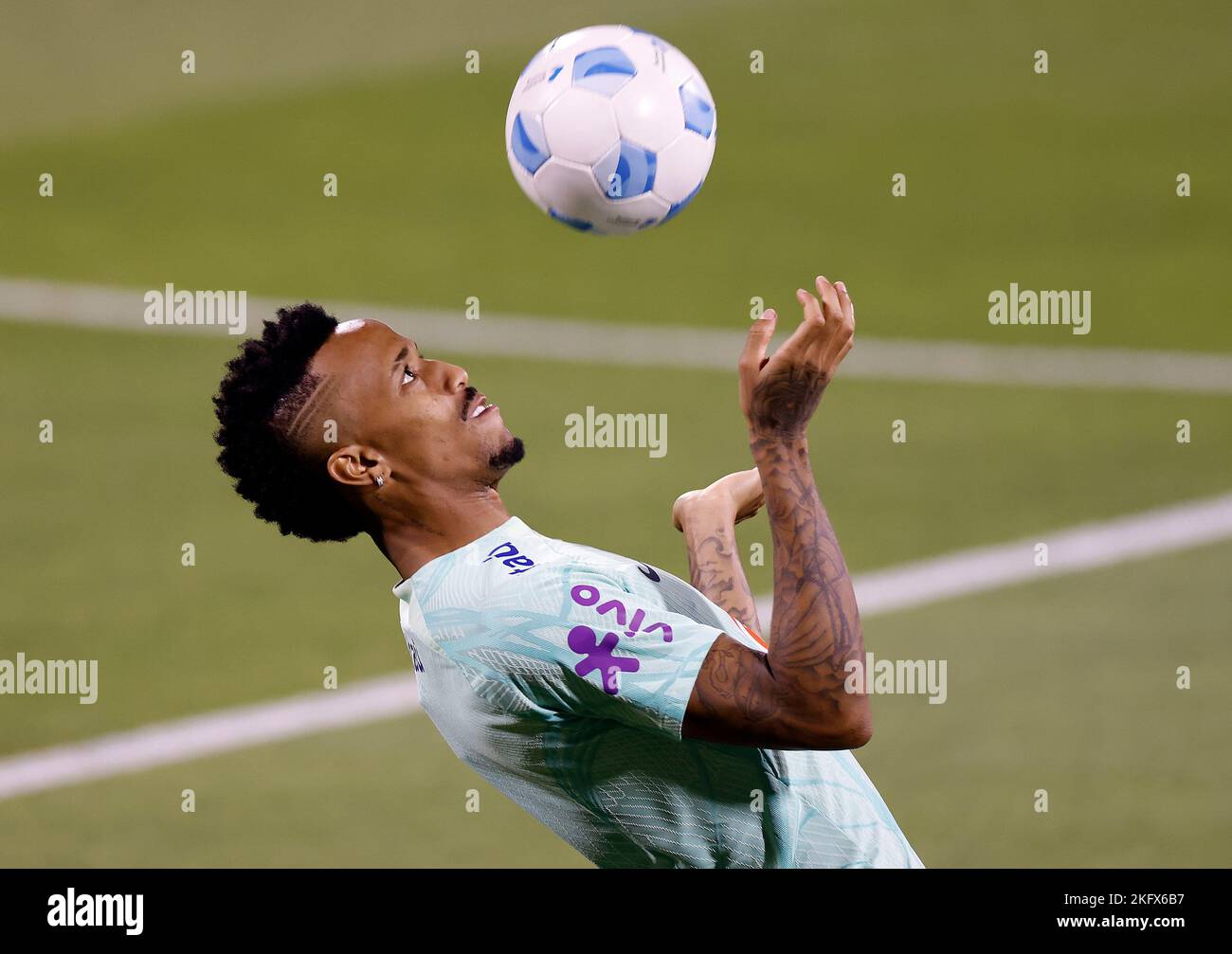 Doha, Catar. 20th Nov, 2022. Édson Militão during the Training of the ...