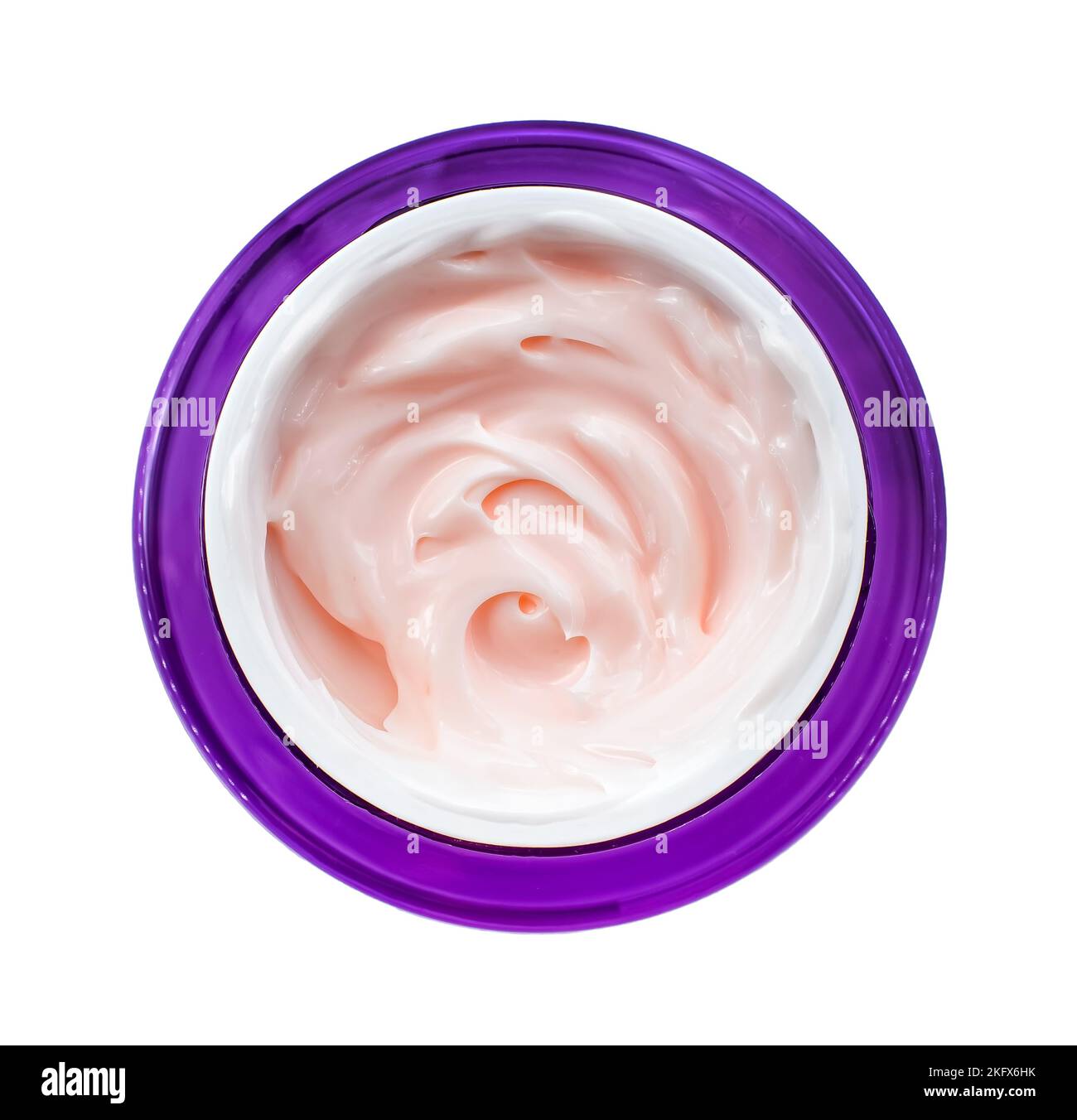 A jar or container with face and hand cream. Skin care. cosmetic cream ...