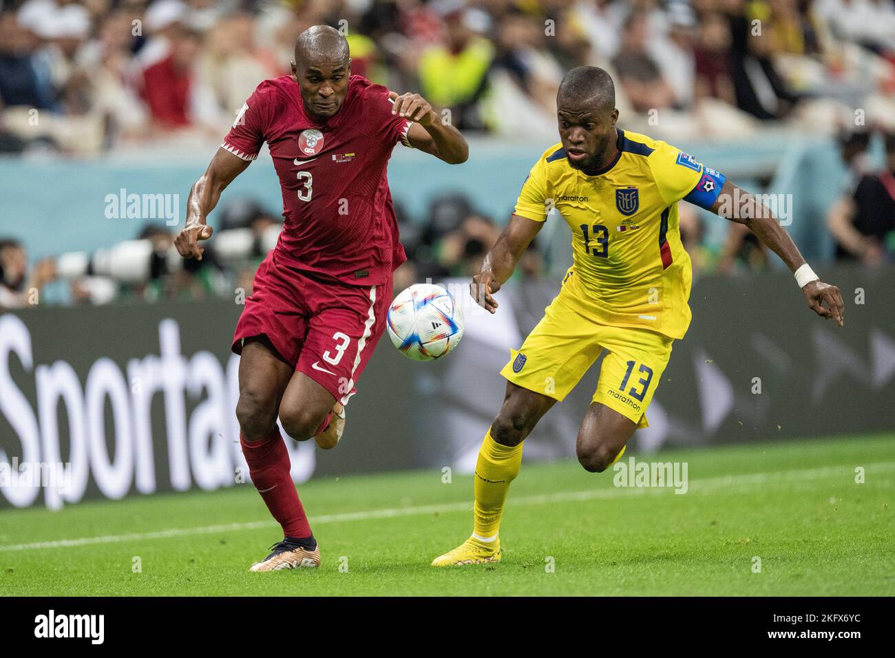 DOHA, 20-11-2022 Al-Bayt Stadium World Cup 2022 in Qatar between Qatar ...