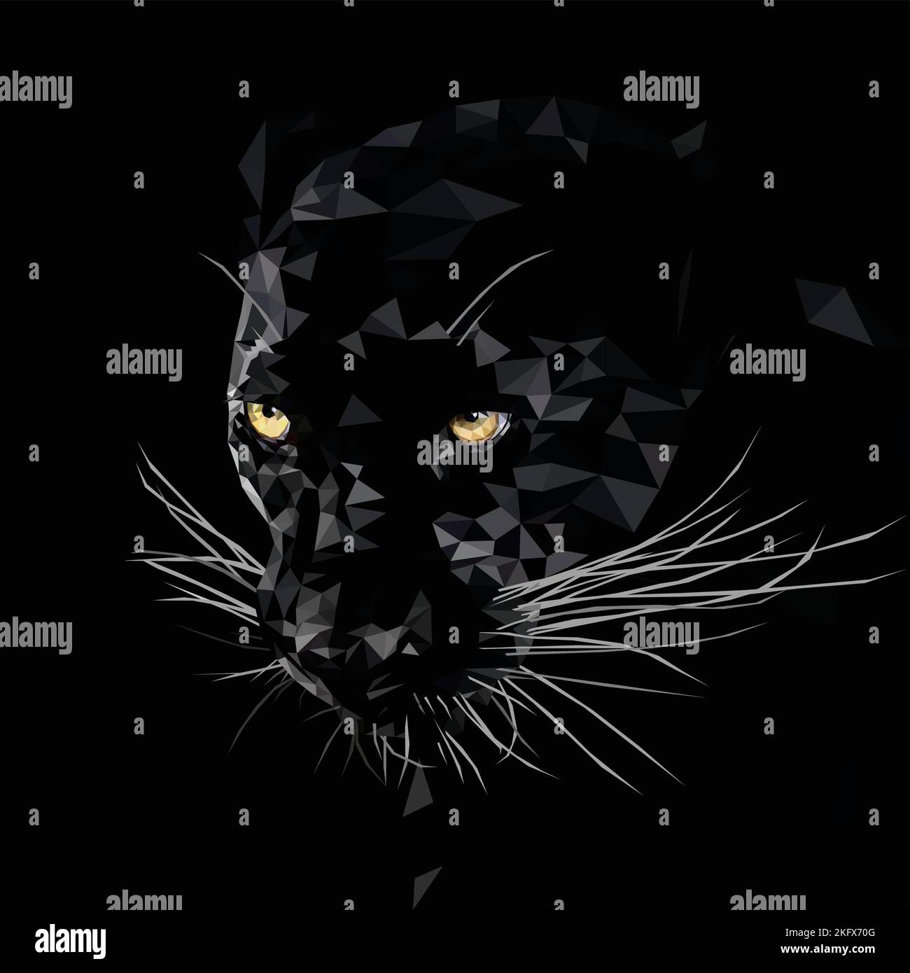 Abstract low poly black Stock Vector Images - Alamy