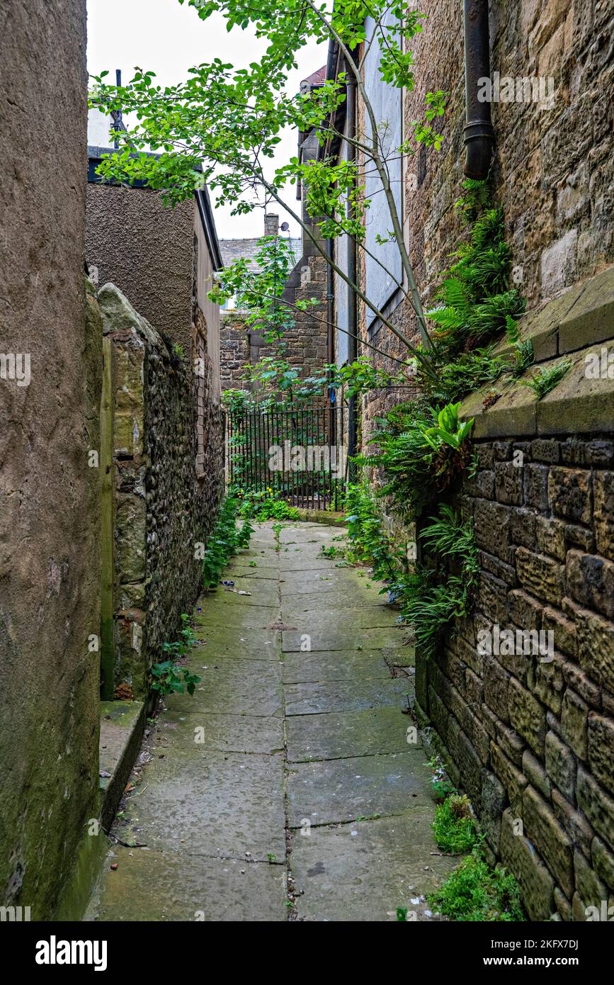 Alleyway between traditional stone hi-res stock photography and images ...