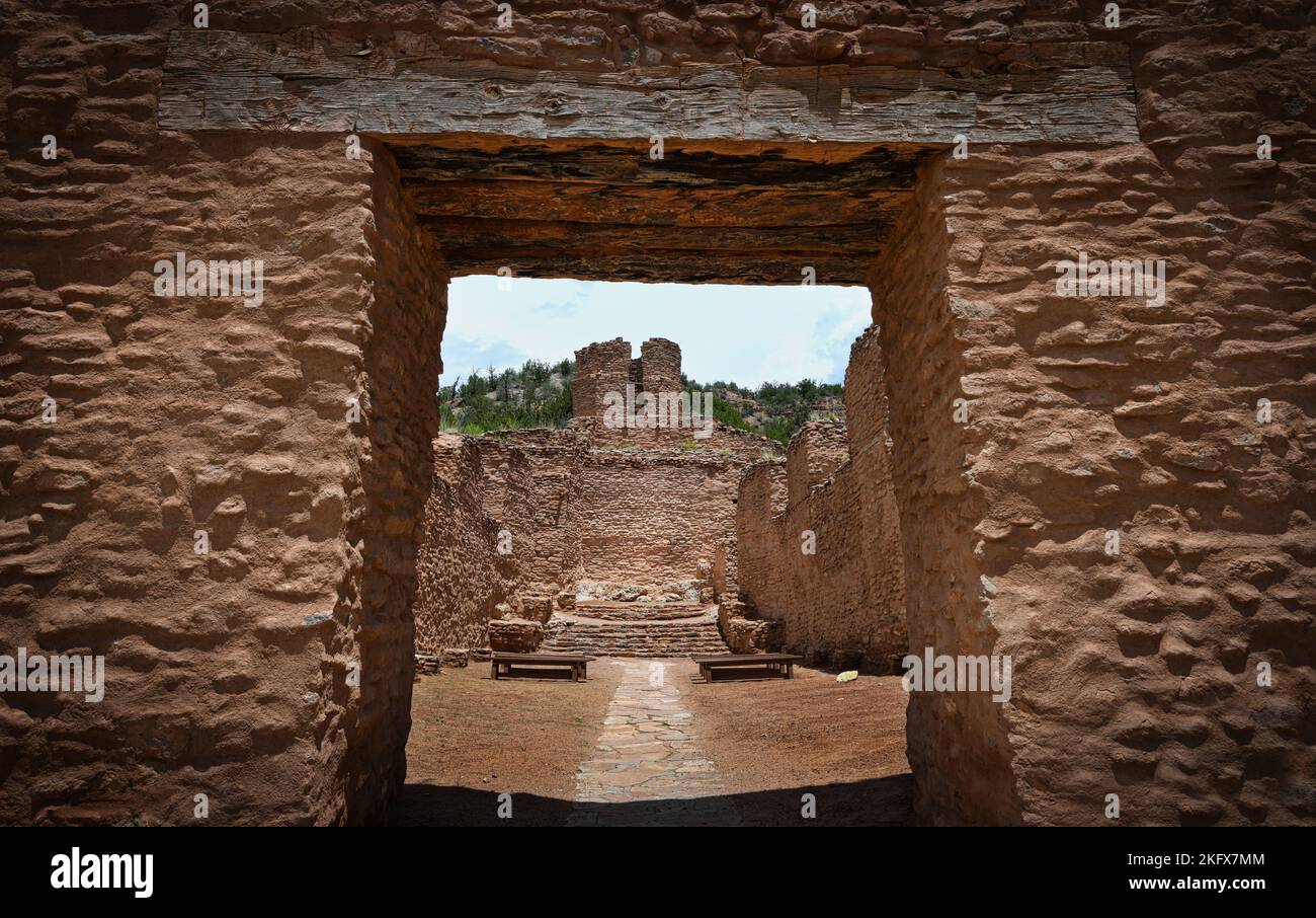 San José de los Jemez Mission entrance near the mouth of Church Canyon ...