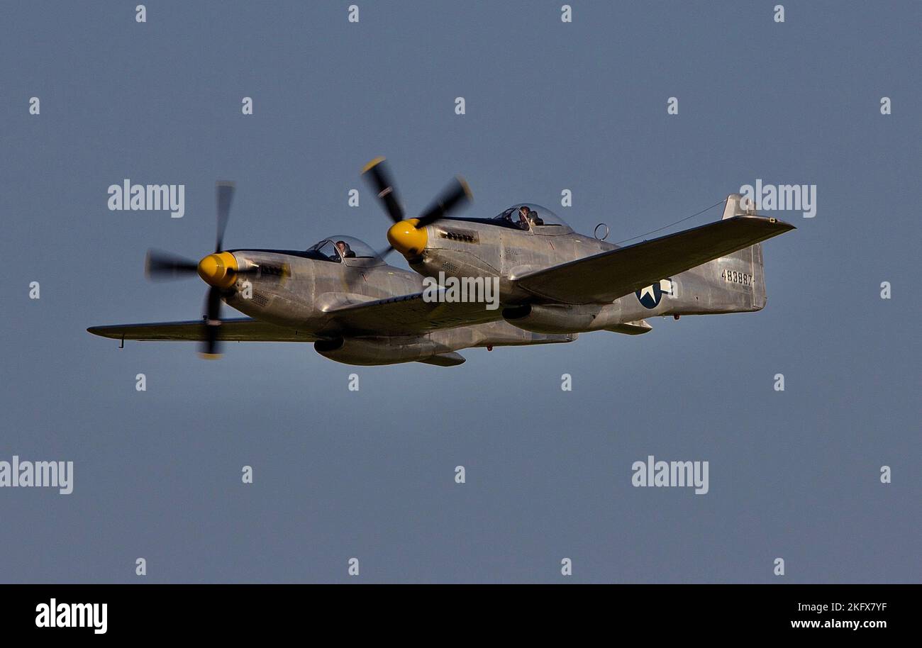 North American XP82 Twin Mustang Stock Photo - Alamy