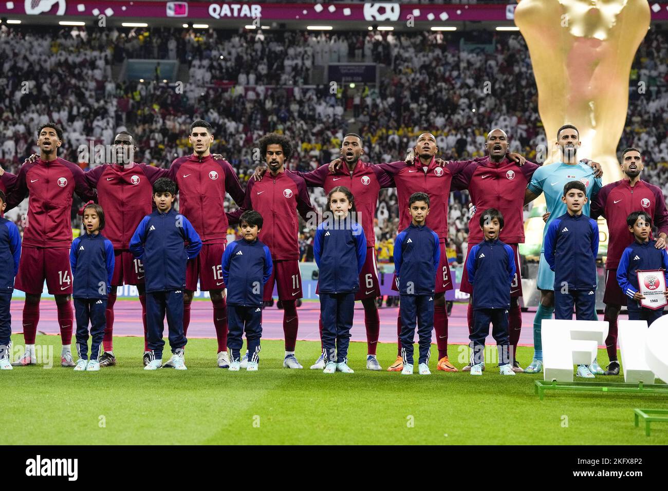 DOHA, 20-11-2022 Al-Bayt Stadium World Cup 2022 in Qatar between Qatar ...