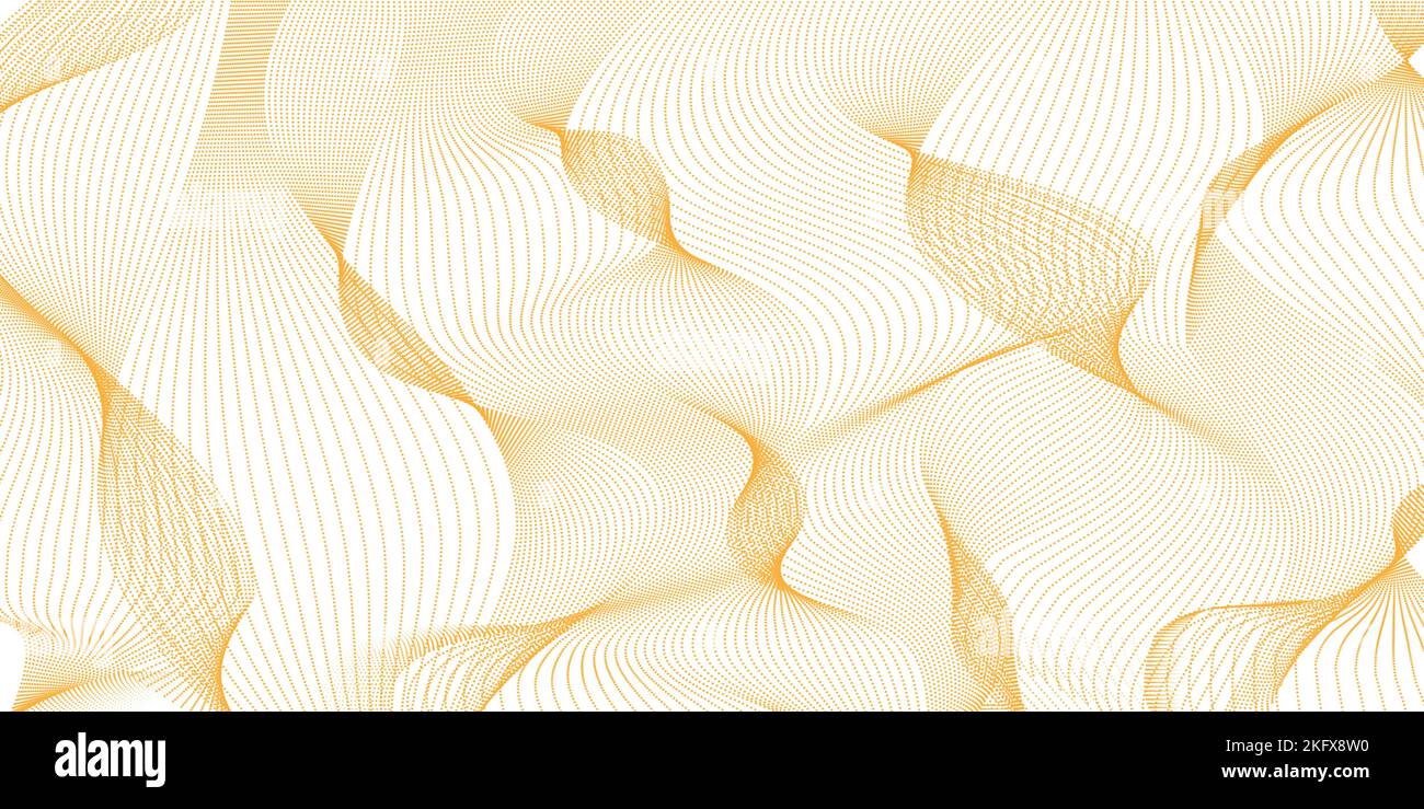 Vector abstract pattern of starry golden lines in the form of a grid ...