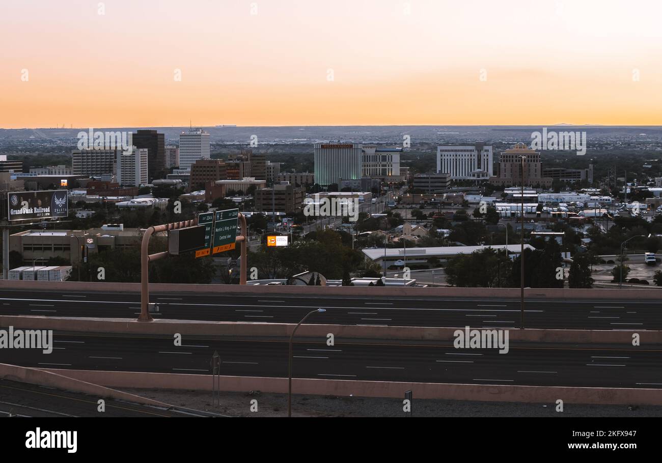 Albuquerque road signs hi-res stock photography and images - Alamy
